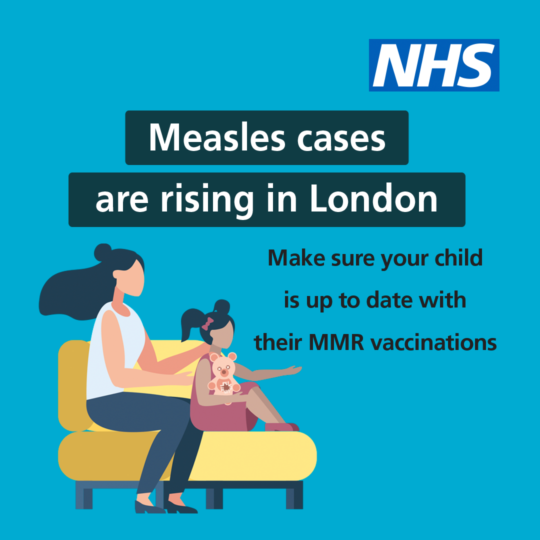 Get up to date with your measles vaccinations this half term. - Lambeth Together